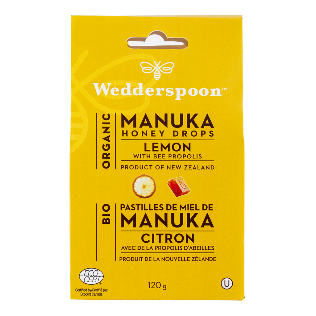 Organic Manuka Honey Drops - Lemon – Wedderspoon Canada EN